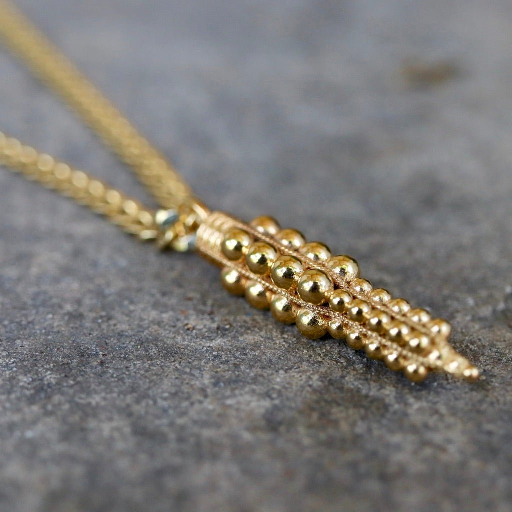 Roman Granulated Sphere Pendant – BoneNE